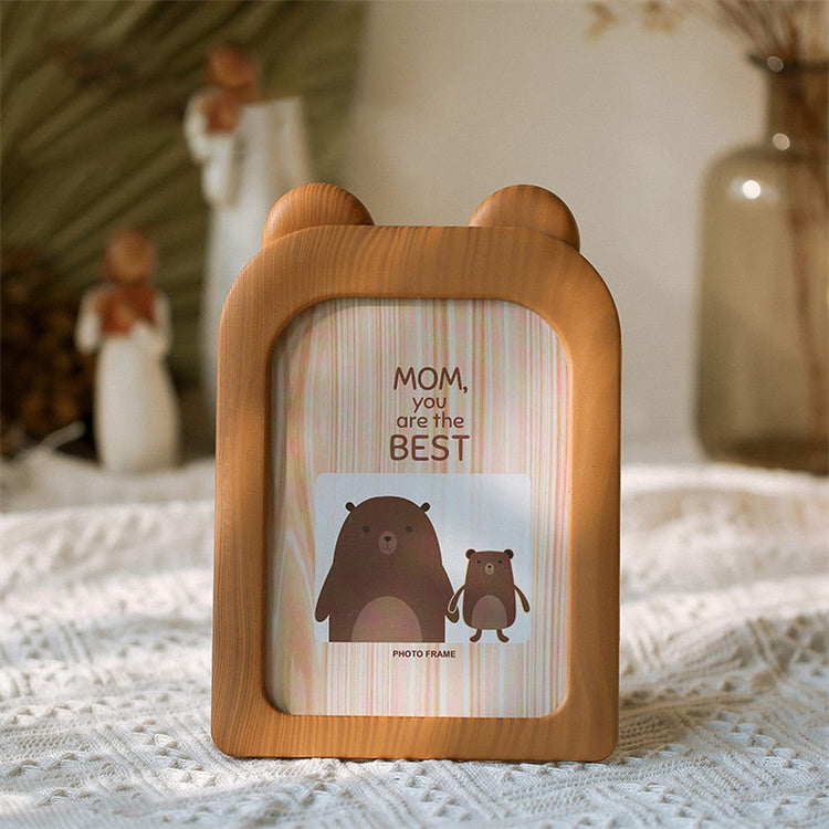 Brown Bear Animal Photo Frame | Children Room Decorative Tabletop – iKids