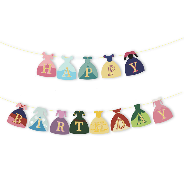 Princess Party Banner | Disney Bunting Flags Girl Decoration Garlands ...
