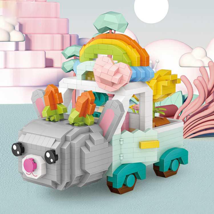 LOZ Mini Diamond Building Blocks Cartoon Rabbit Car Puzzle Bricks Toy ...