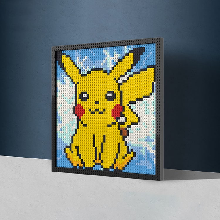 Pokemon Pikachu Pixel Art Building Block | DIY Mosaic Brick Lego Toy ...