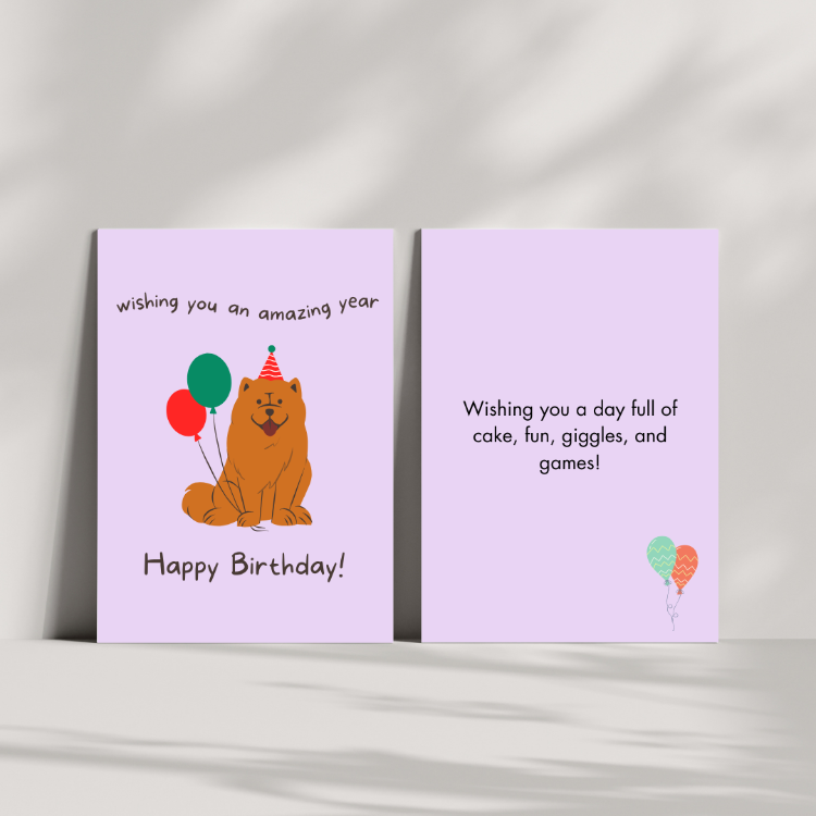 Custom Birthday Card | Dog | iKids