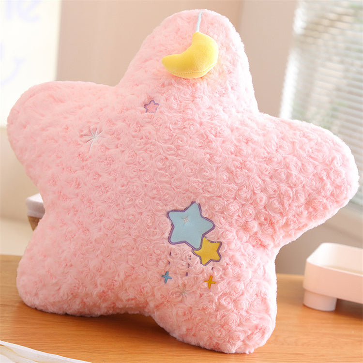 Decorative Plush Throw Pillow | Pink Star | iKids