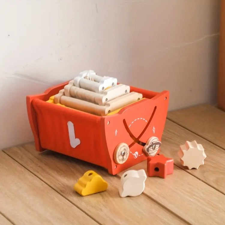 Wooden Nesting and Stacking Blocks Tower | iKids