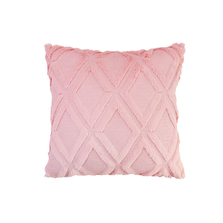 Fluffy Scatter Cushion | Dusty Pink Rhombus | iKids