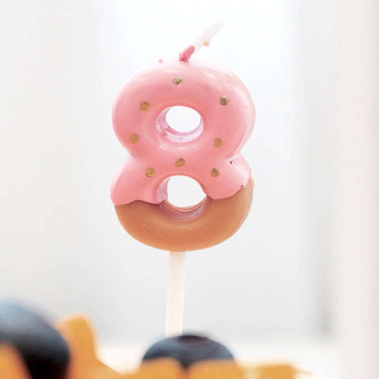 Strawberry Birthday Candle Number 8 | iKids Party Cake Decoration