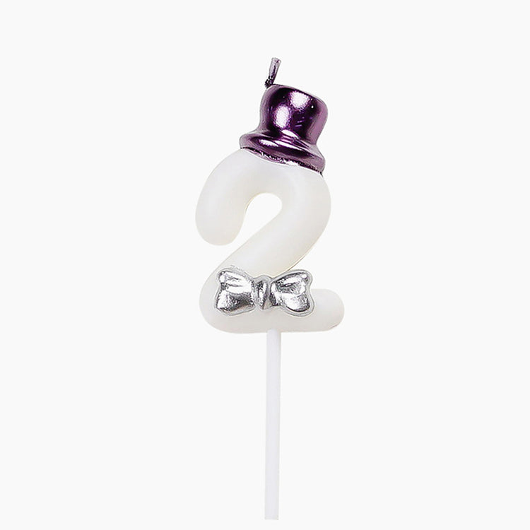 Hat Birthday Candle Number 2 | Party Celebration Cake Decoration – iKids