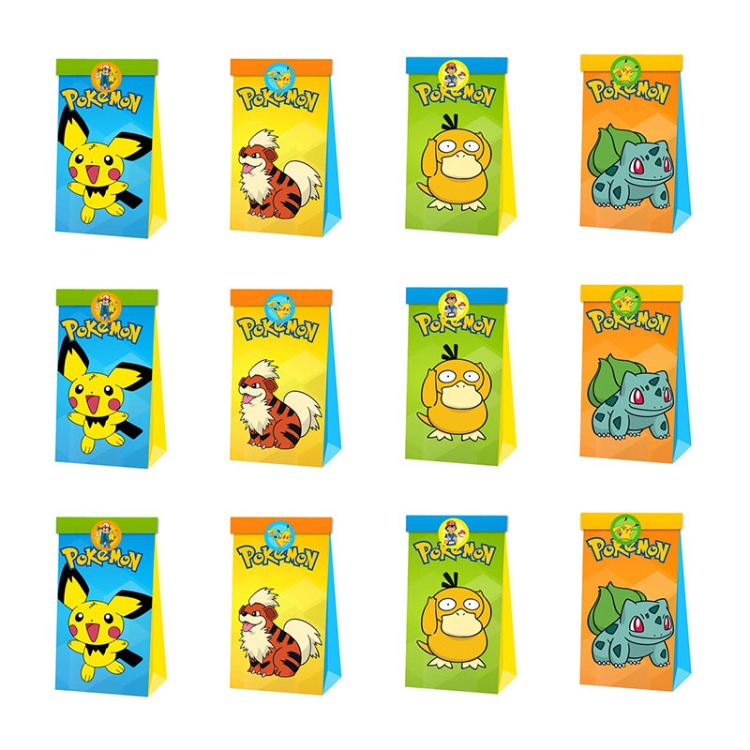 Pokémon Paper Party Bag 12 Pcs | Nintendo Kids Birthday Celebration – iKids
