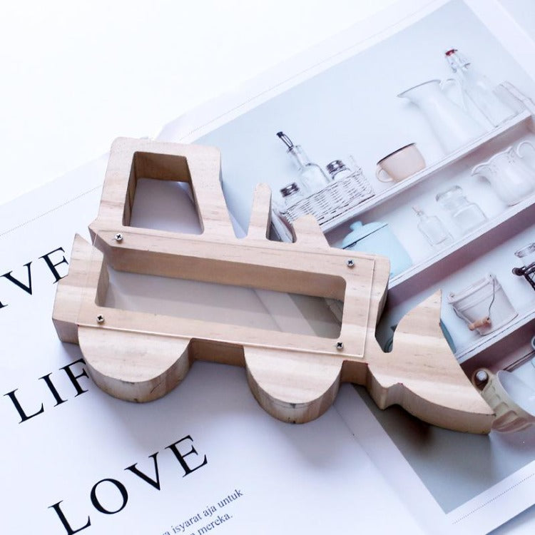 Natural Tractor Money Box | iKids