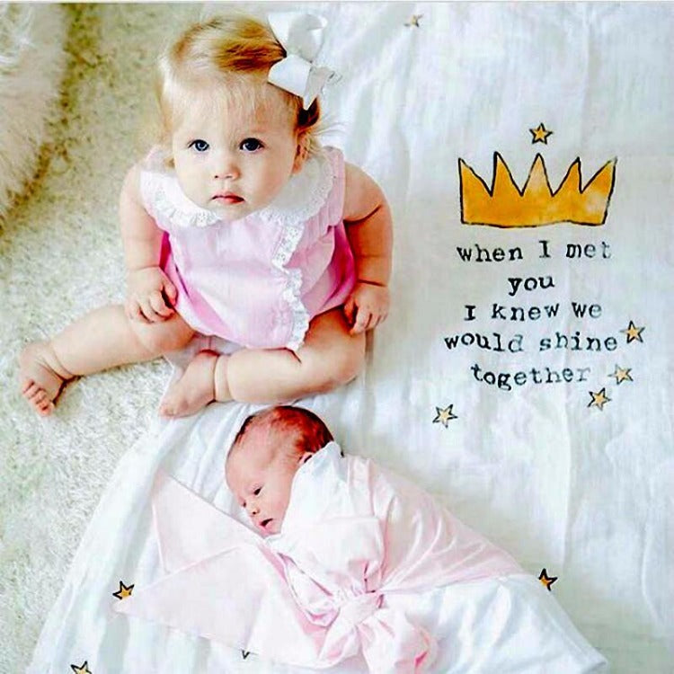 Crown Swaddle Blanket Baby Soft Large Muslin Unisex Receiving Wrap – iKids