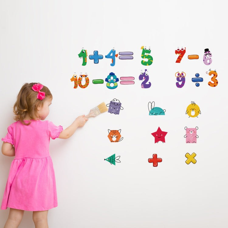Preschool Wall Decal | Counting Numbers & Math Symbols | iKids
